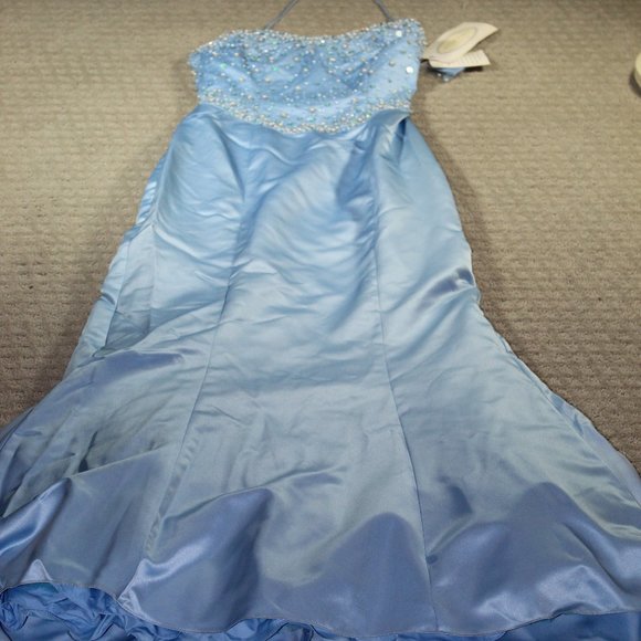 Alfred Angelo | Dresses | Nwt Alfred Angelo Light Blue Beaded Satin ...